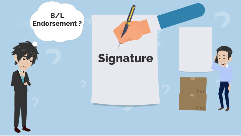 About Endorsement Of B L About Endorsement Of B L